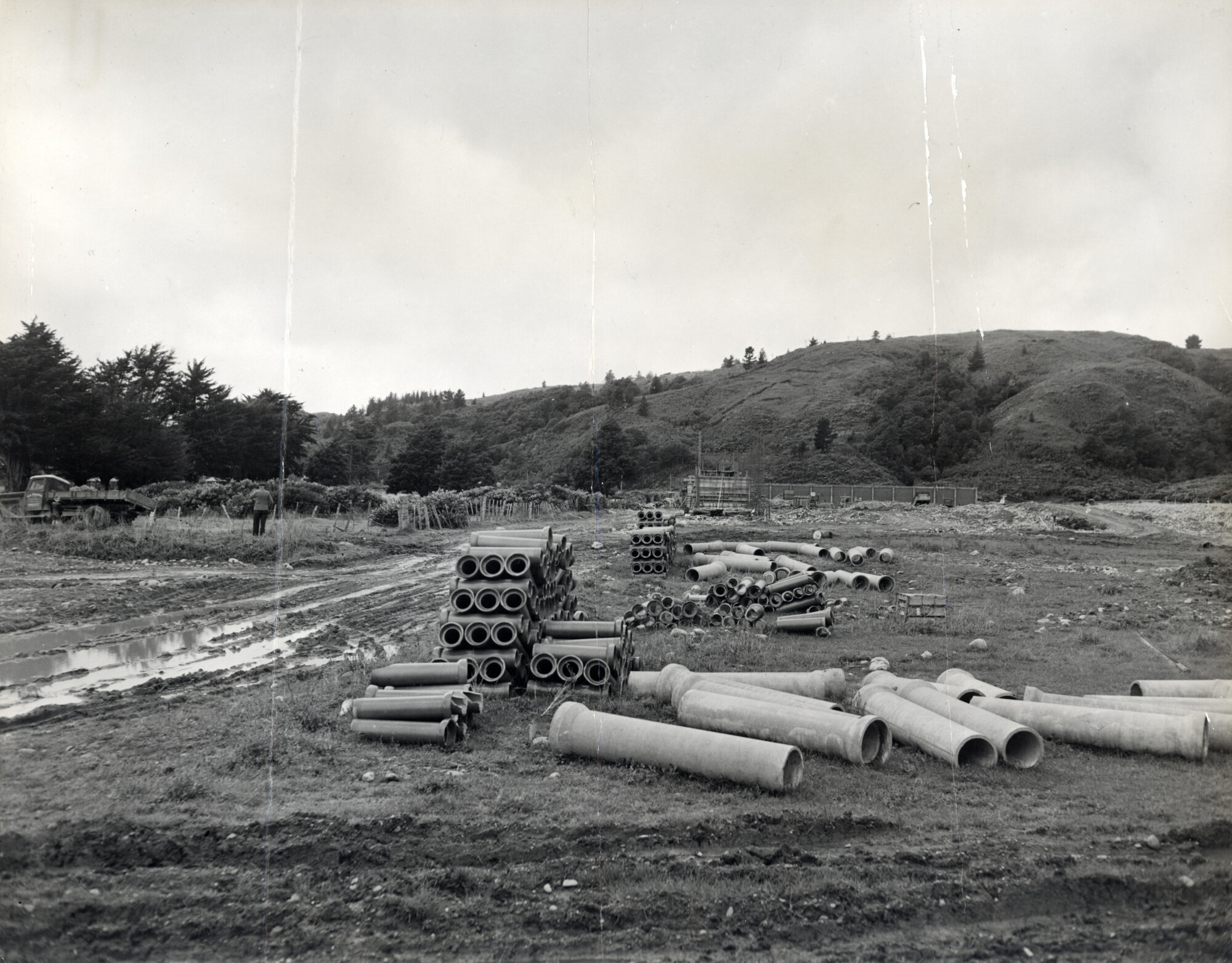 Dunlop Factory Construction; East End, Looking North-East | Upper Hutt ...