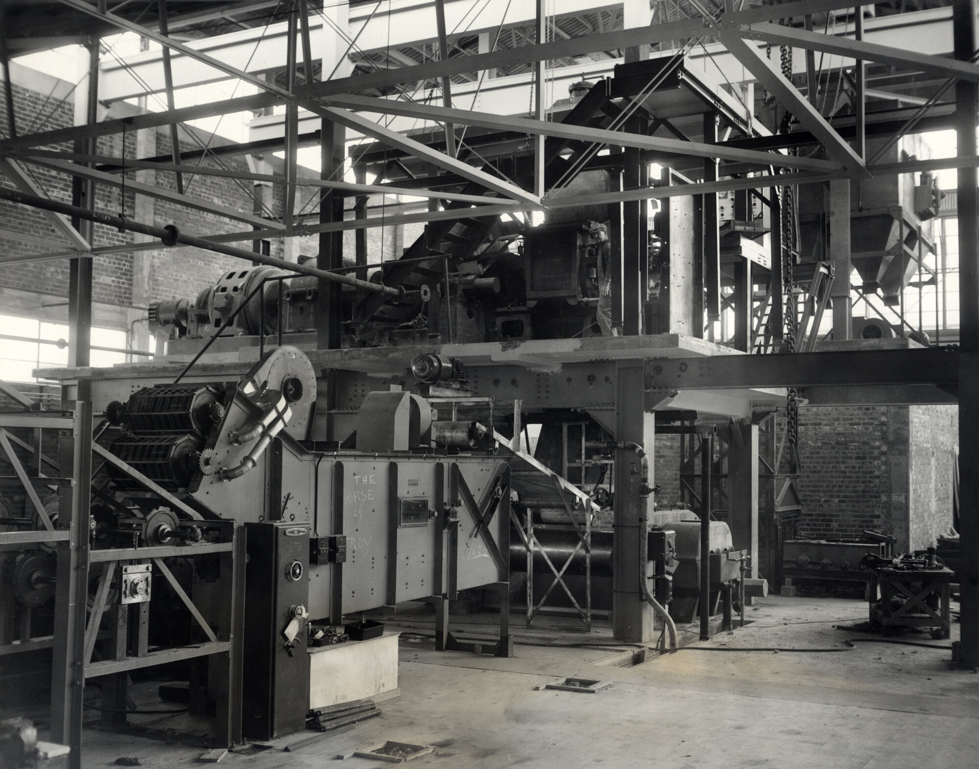 Dunlop factory construction interiors; Banbury™ internal mixer and 500 ...