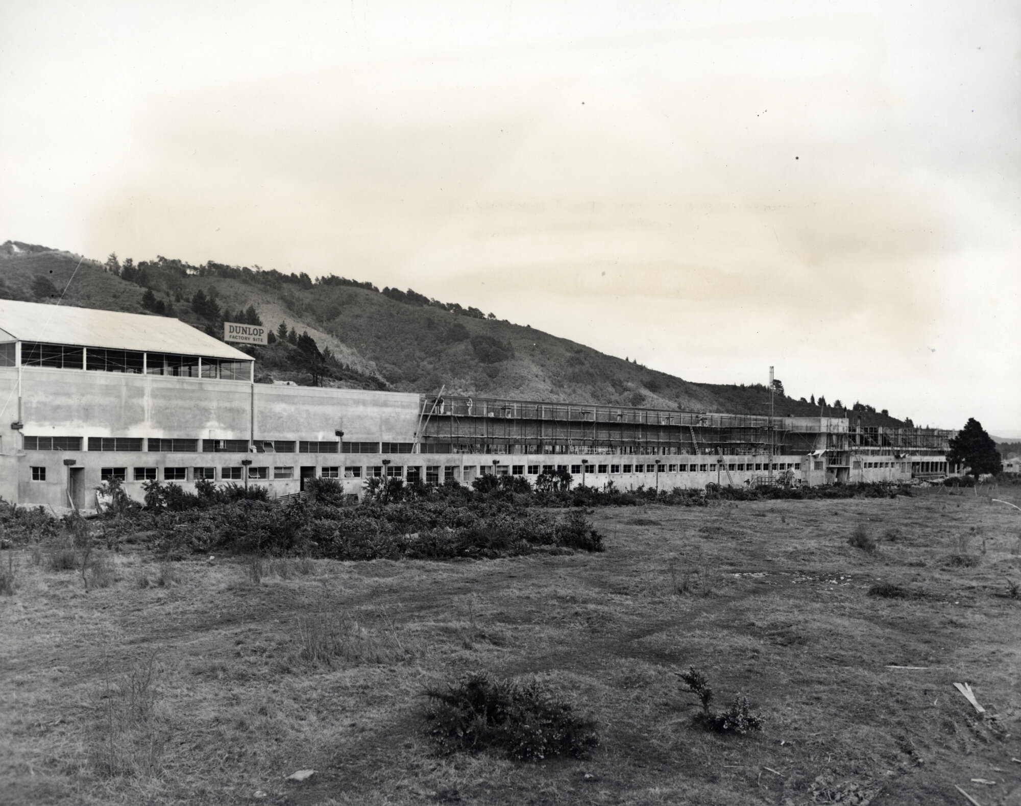 Dunlop factory construction; western end, from the north-east | Upper ...