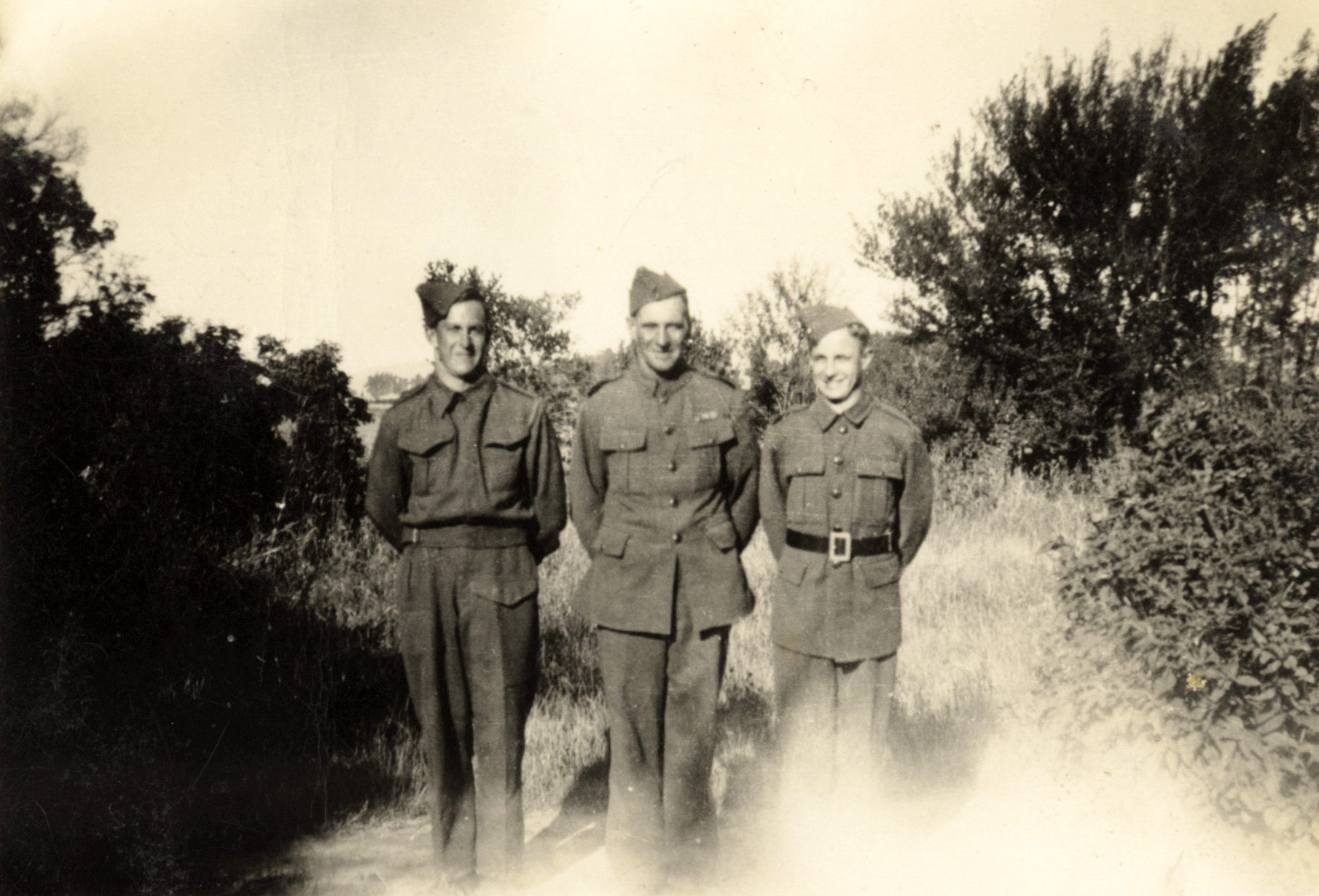 Military Service, World War II; Eric Wood, left? | Upper Hutt City Library