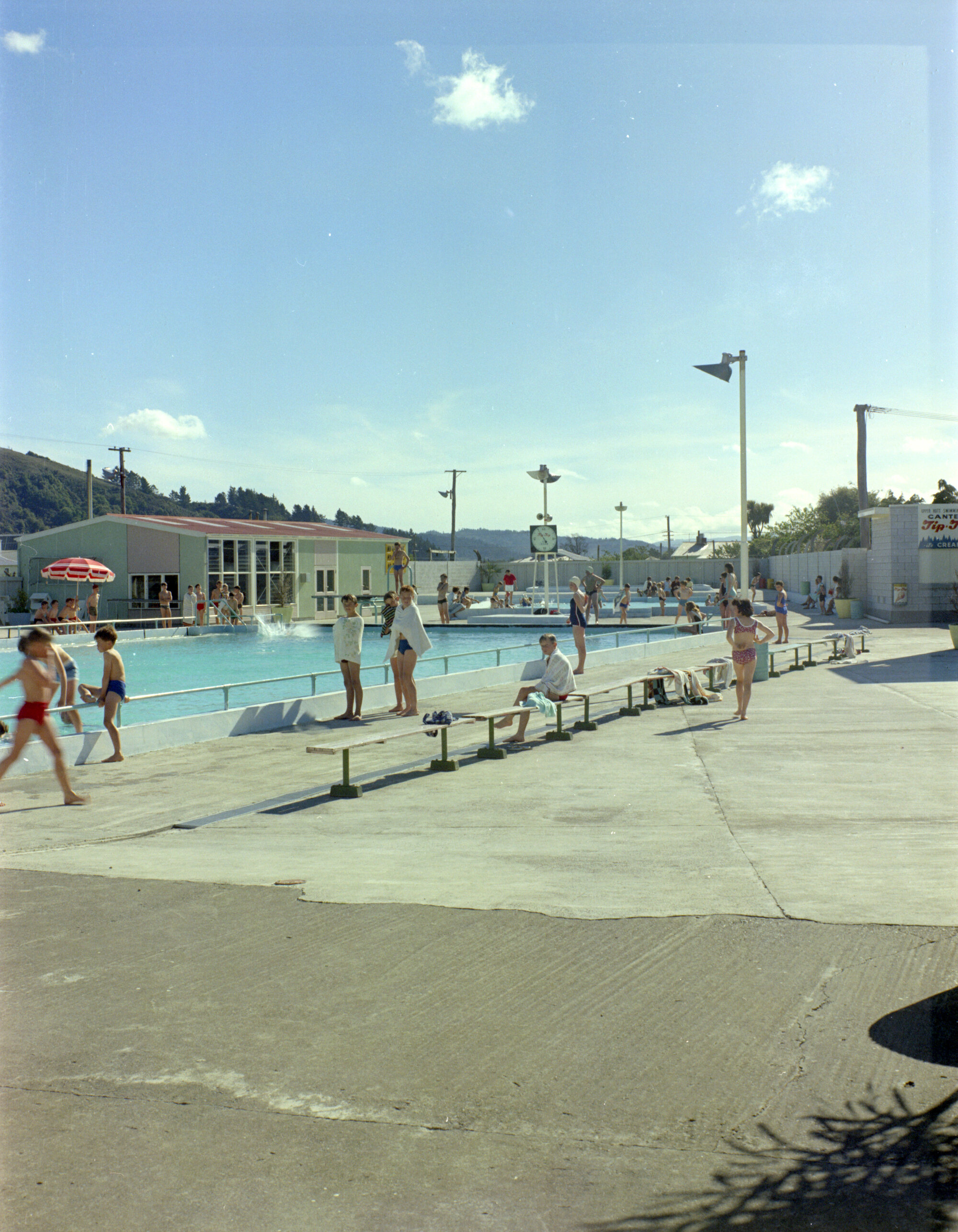 Maidstone Pool; view from the north-east. | Upper Hutt City Library