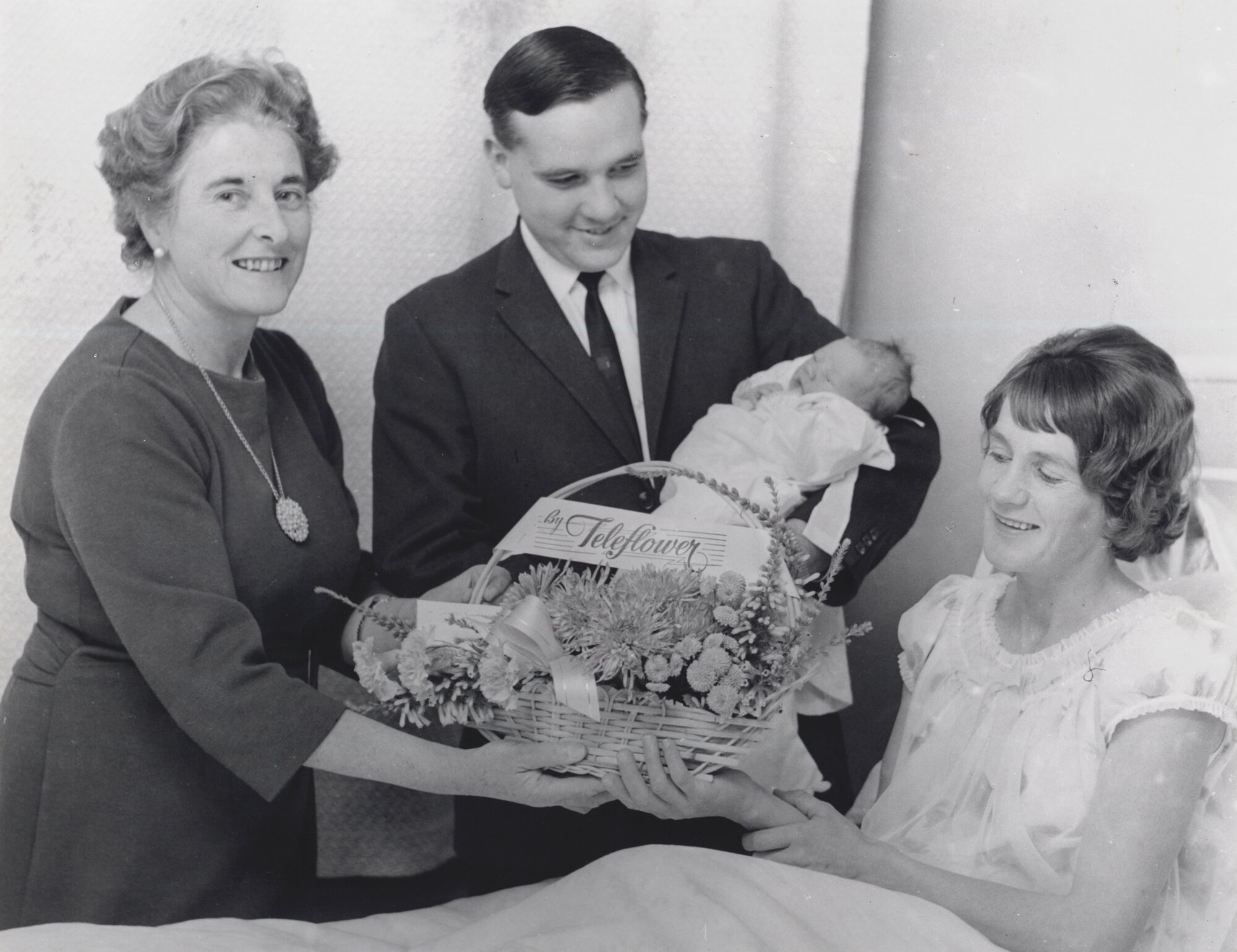 City status celebrations; first baby, Jane Scobie, born at Elderslea ...